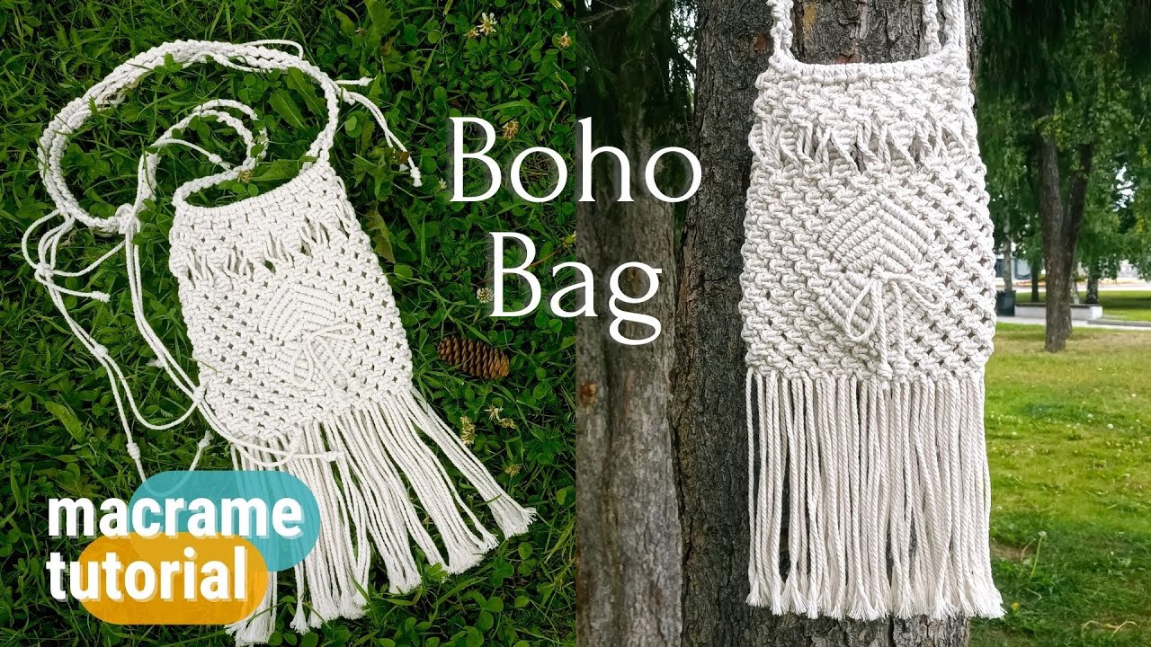 MACRAME BOHO BAG TUTORIAL | BOLSA MACRAMÉ FACIL | HIPPIE BAG - YouTube