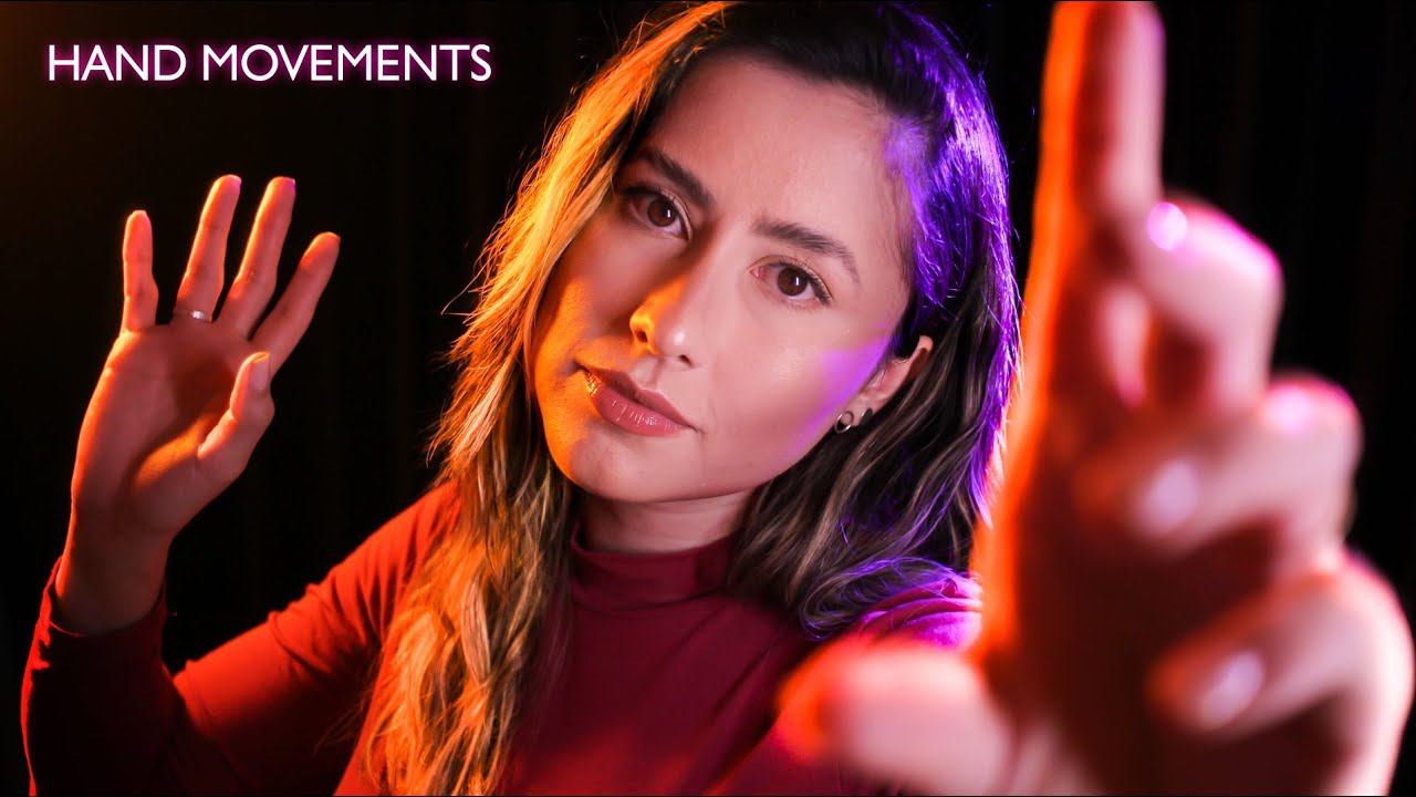 ASMR HAND MOVEMENTS and BREATHING EXERCISE asmr for anxiety and stress ...