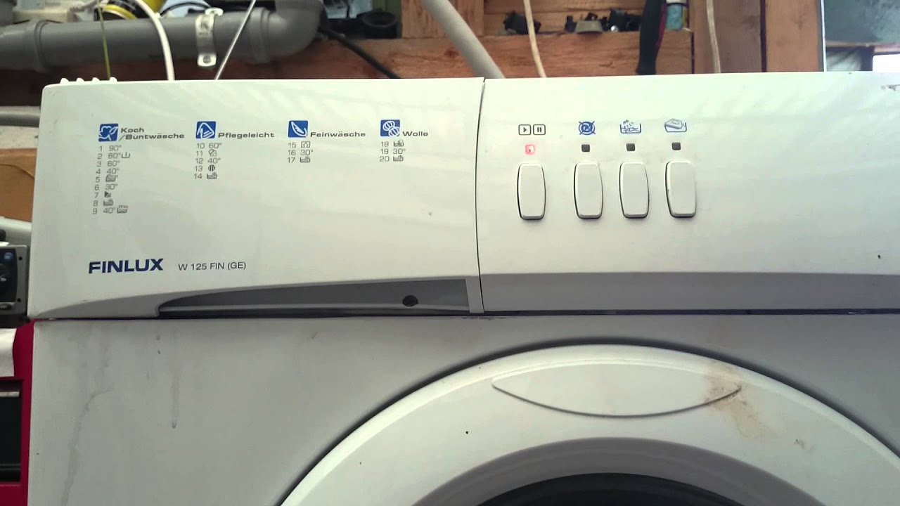 Finlux w 125 fin waschmaschine - YouTube