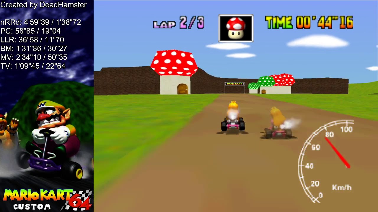 MK64 Custom tracks: Toad's Village 3lap - 1'12"99 - YouTube
