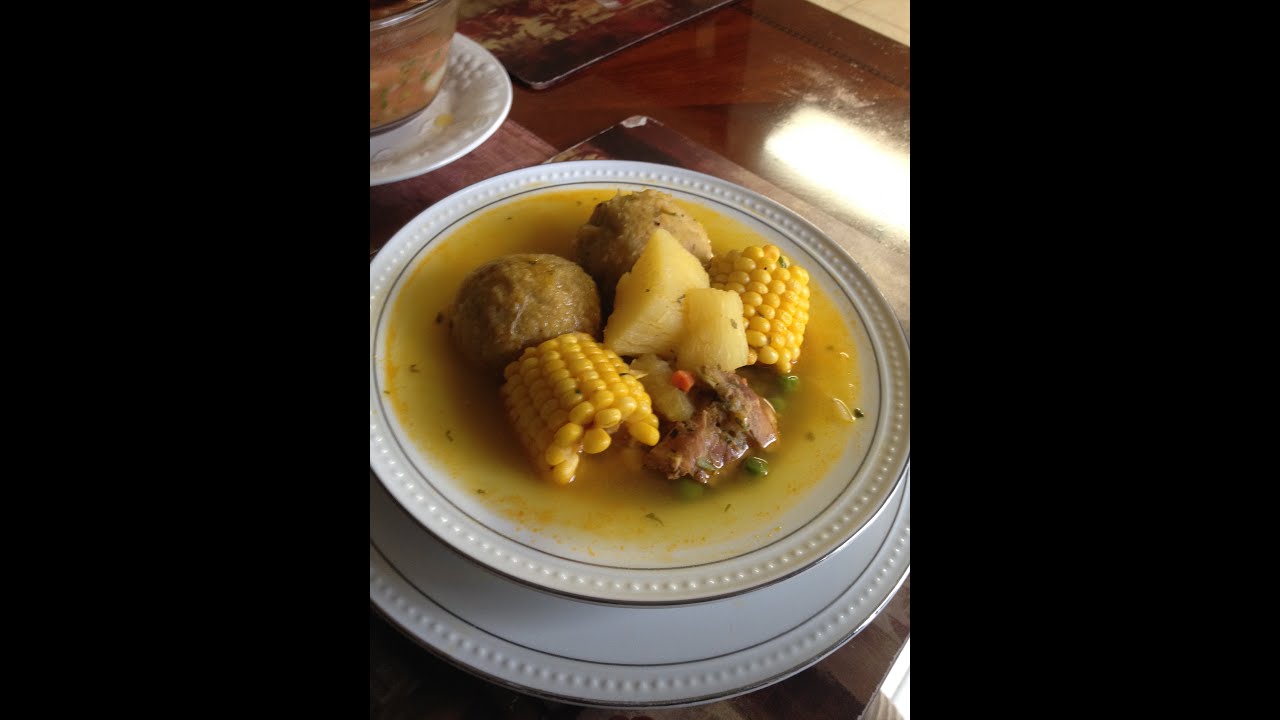 CALDO DE BOLAS DE VERDE - YouTube