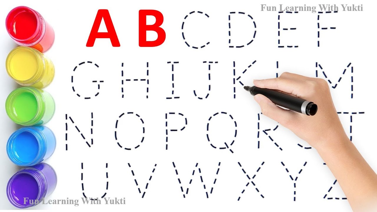 Alphabet & Numbers Writing Worksheets for Toddlers & Kids | One two ...