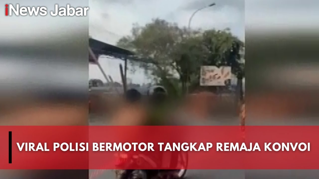 VIRAL AKSI POLISI BERMOTOR TANGKAP REMAJA KONVOI - YouTube