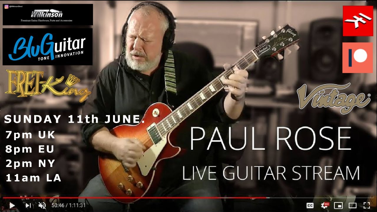 Paul Rose - Live Guitar Stream #307 - YouTube