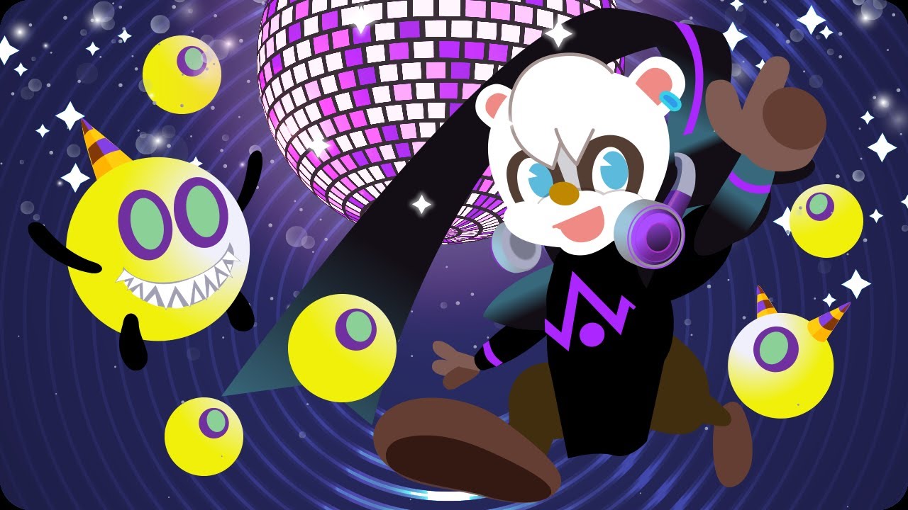 Baby Nin Nin -Space EDM Ver. In Purple UFO-┃ninja song ┃animation┃skunk dance┃rabbitwarren - YouTube