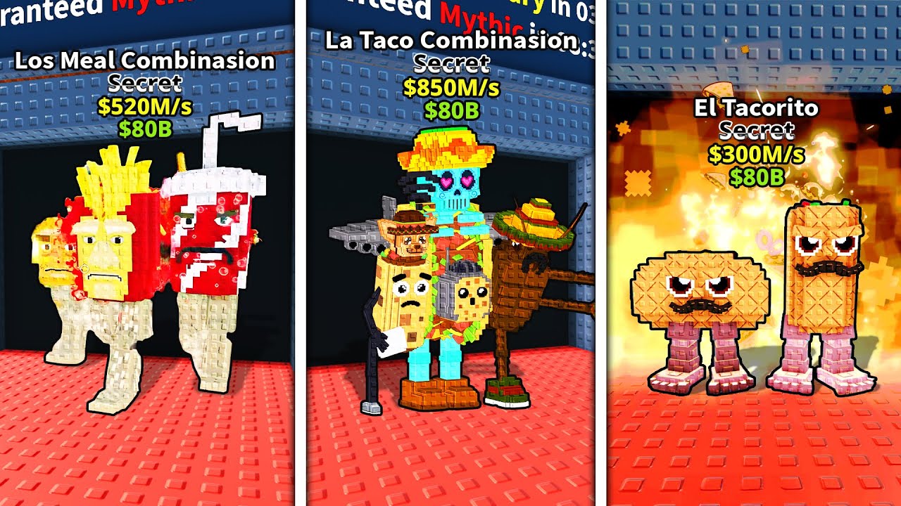 ROBLOX New La Taco Combinasion - I got the New Los Meal Combinasion ...
