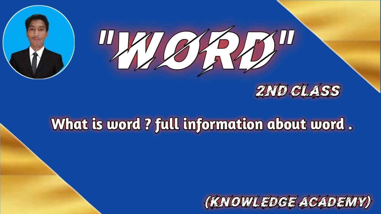 Word/ What is word ? _ full information about word _ Knowledge Academy ...