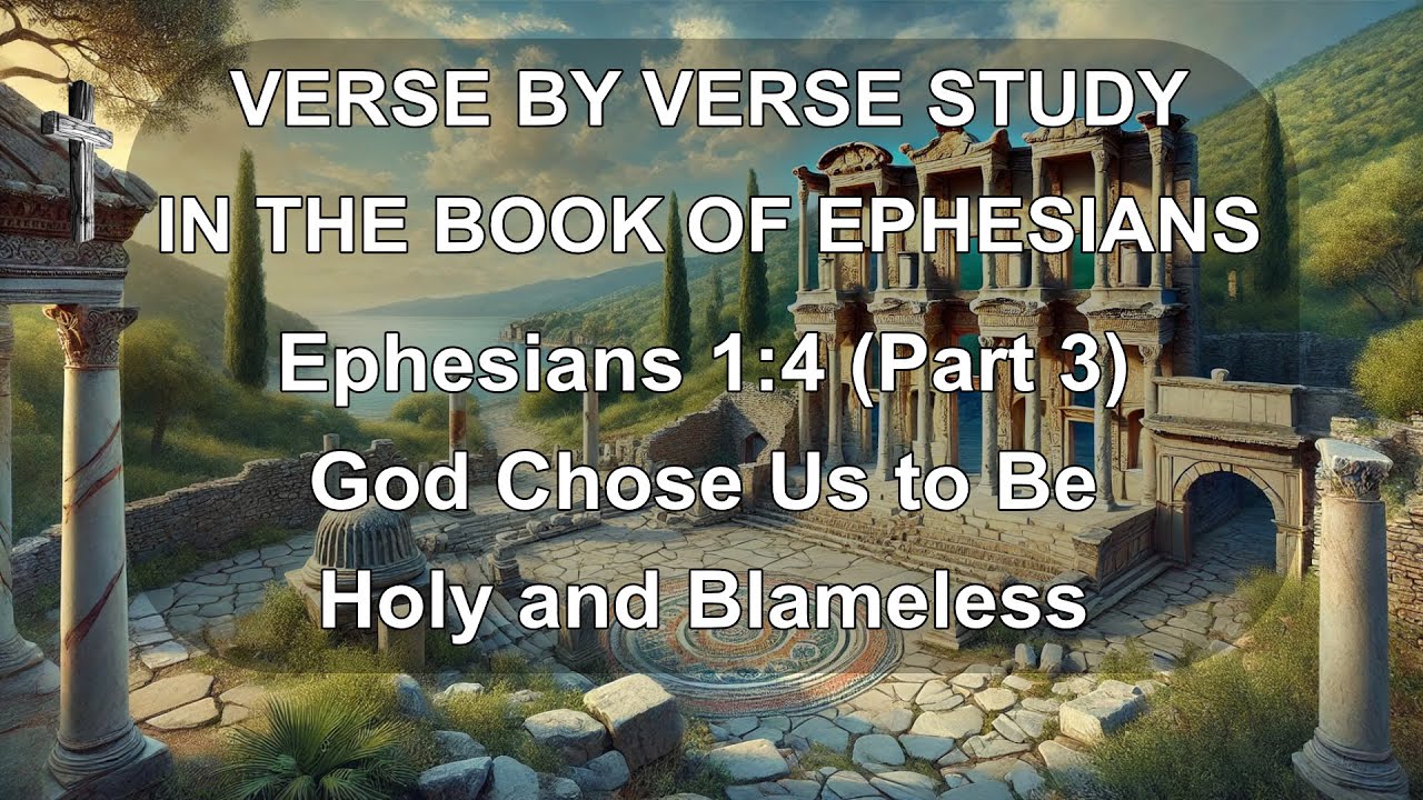 Ephesians 1:4 (Part 3) God Chose Us to Be Holy and Blameless - YouTube
