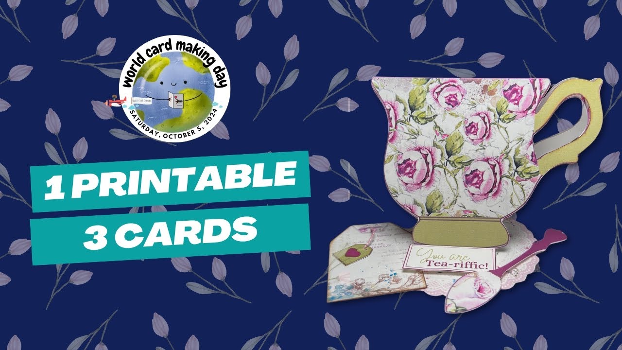 Make 3 Different Cards with a FREE Printable! | World Card Making Day ...