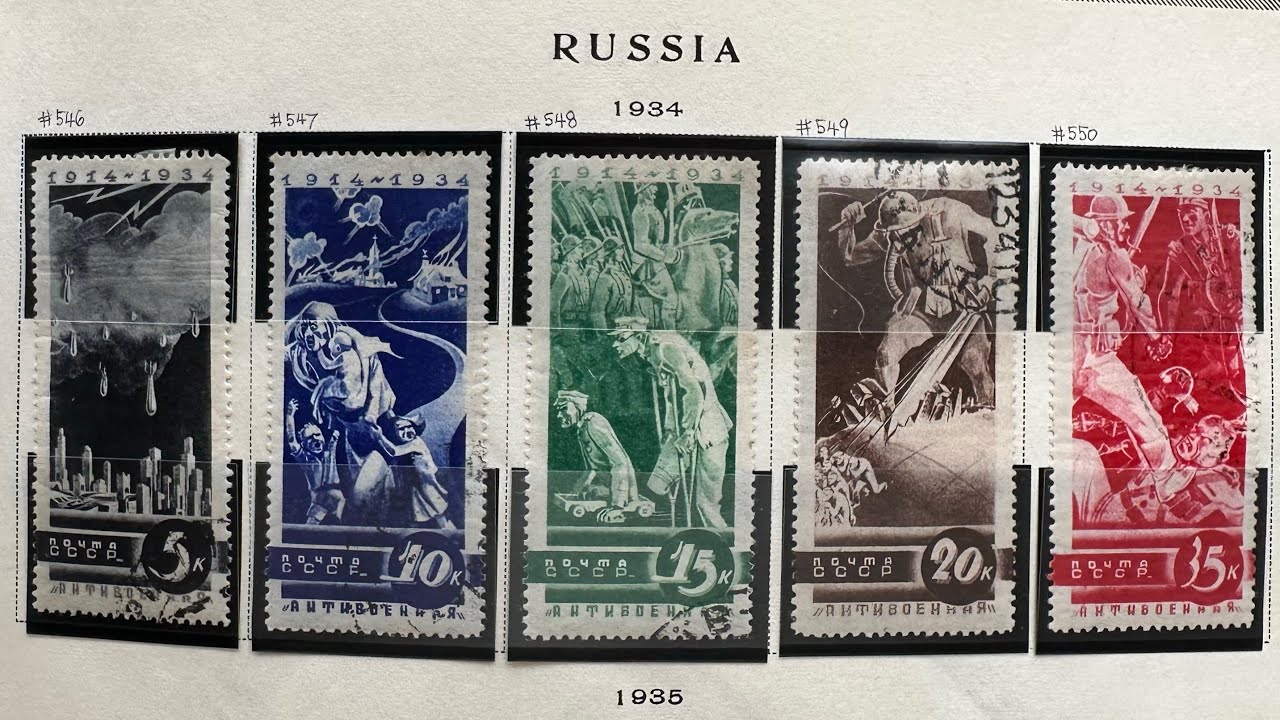 Scott International Postage Stamp Album Vol.1 - RUSSIA pages 1865 ...