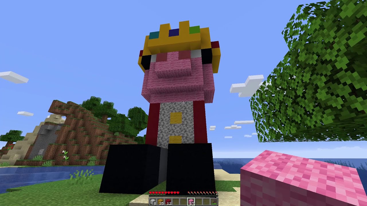 🌴🌇Minecraft: How to build tiny technoblade statue - YouTube