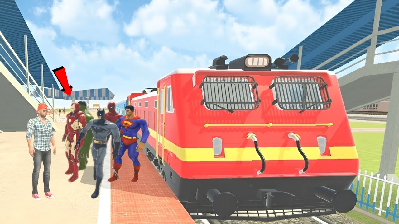 Adventure Come In Train station🚉 In Indian Theft Auto Simulator | New ...