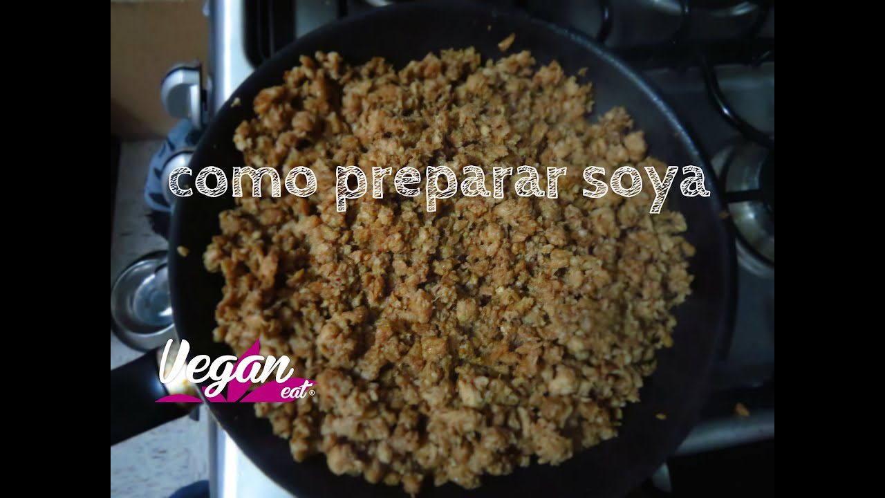 como preparar soya texturizada - YouTube