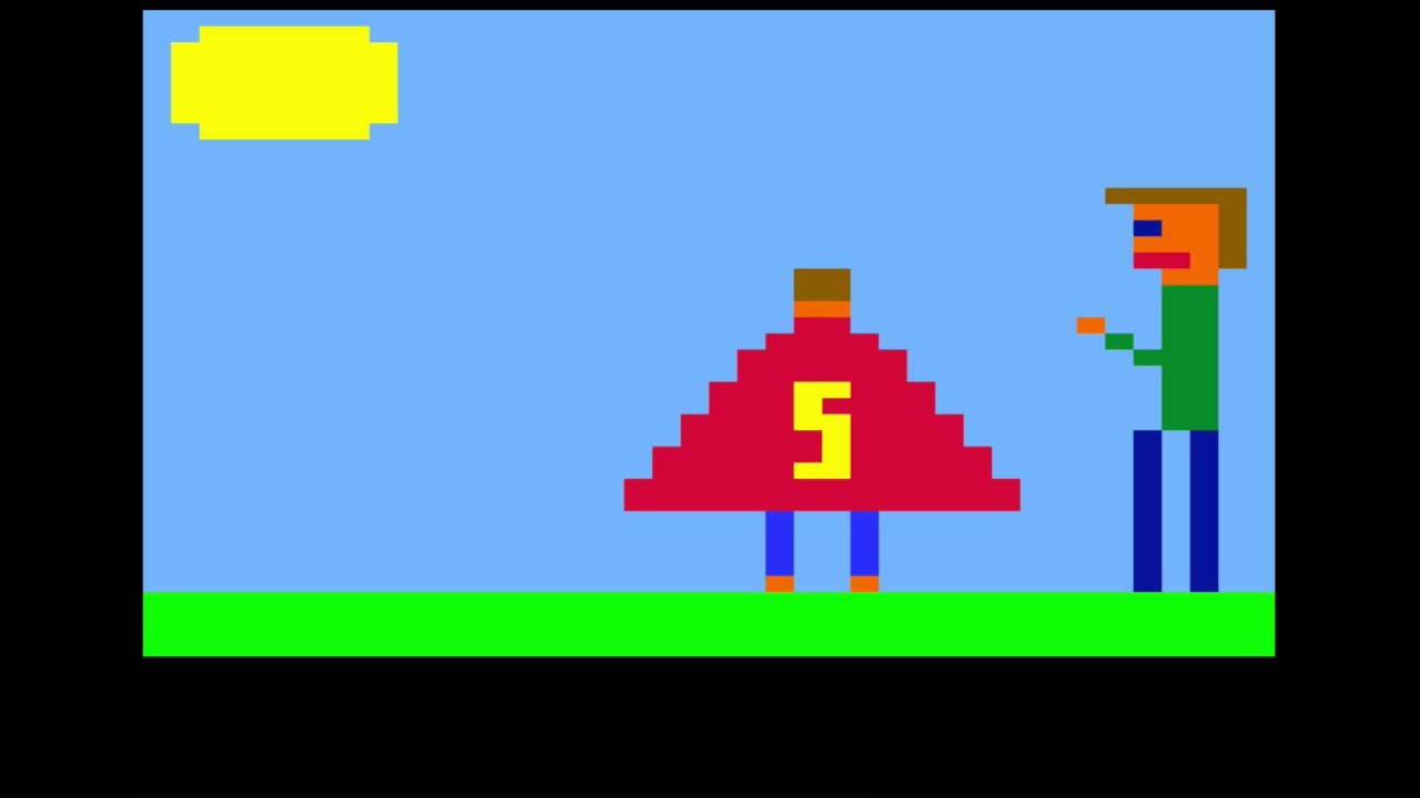 Superman in Apple II+ BASIC from 1986...? - YouTube