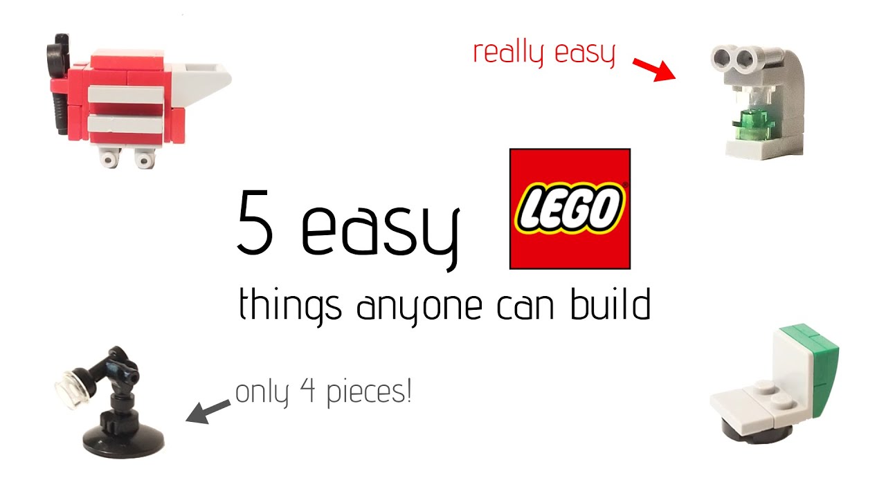 5 easy LEGO things anyone can build! - YouTube