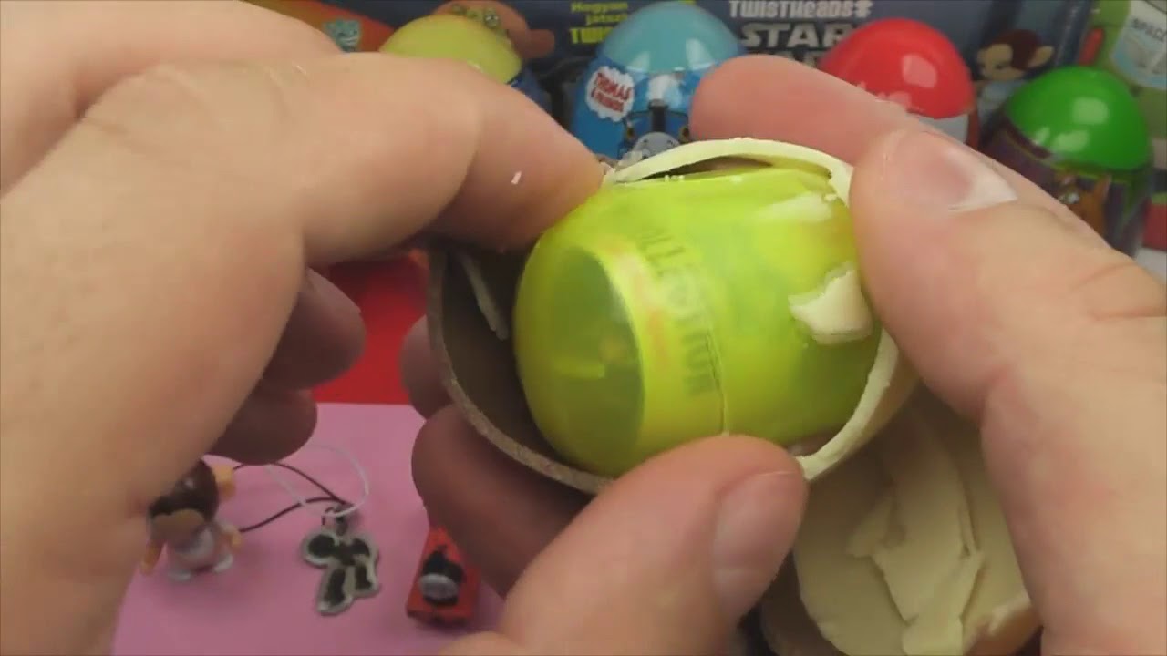 20 Surprise Eggs, Kinder Surprise Cars 2 Thomas Spongebob Disney Pixar ...