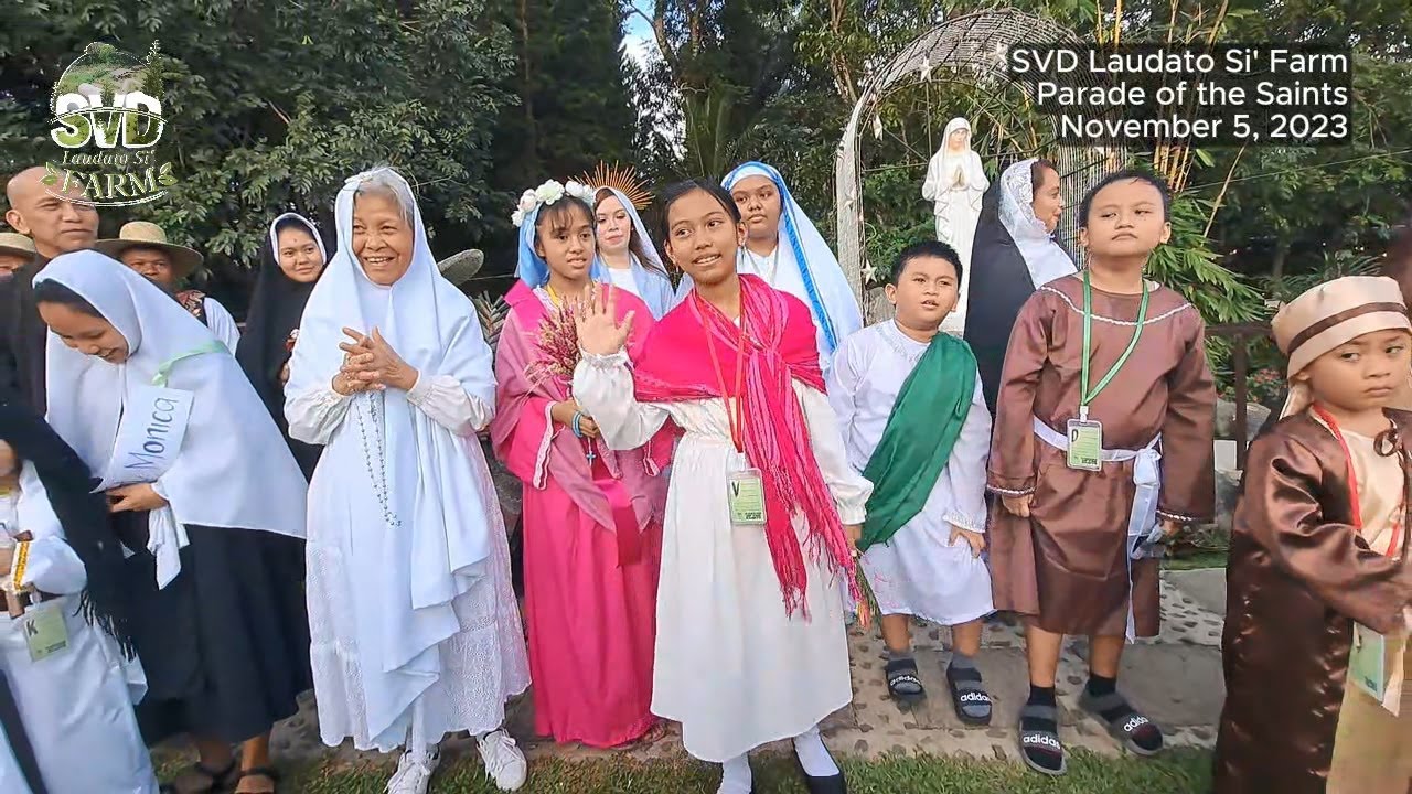 Life-size and little saints celebrate belated All Saints' Day at the ...