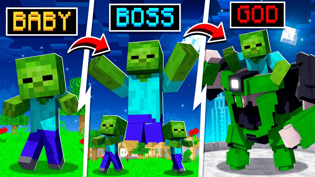 Fighting UPGRADED MOBS in MINECRAFT! - YouTube