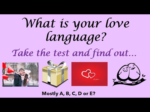 Do you know your love language? Do you know your partner's? - YouTube