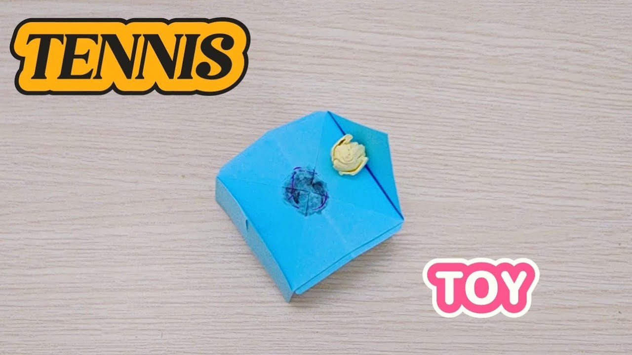 HOW TO MAKE ORIGAMI TENNIS TOY | DIY PAPER FOLDING CRAFT TENNIS TABLE ...