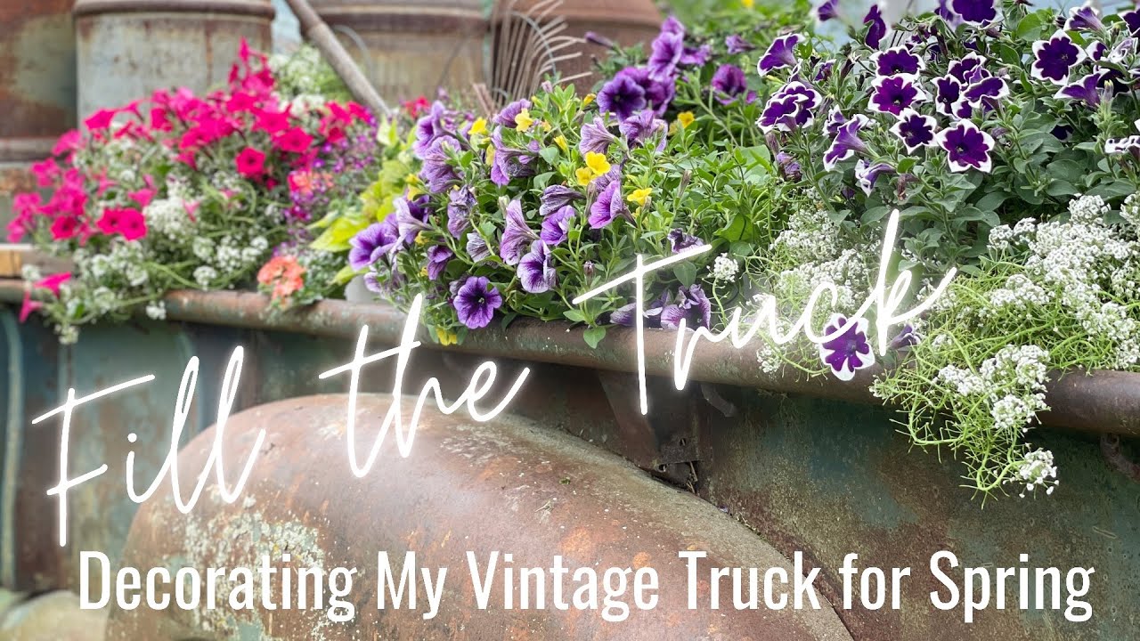Decorating My Vintage Truck for Spring and Summer - YouTube