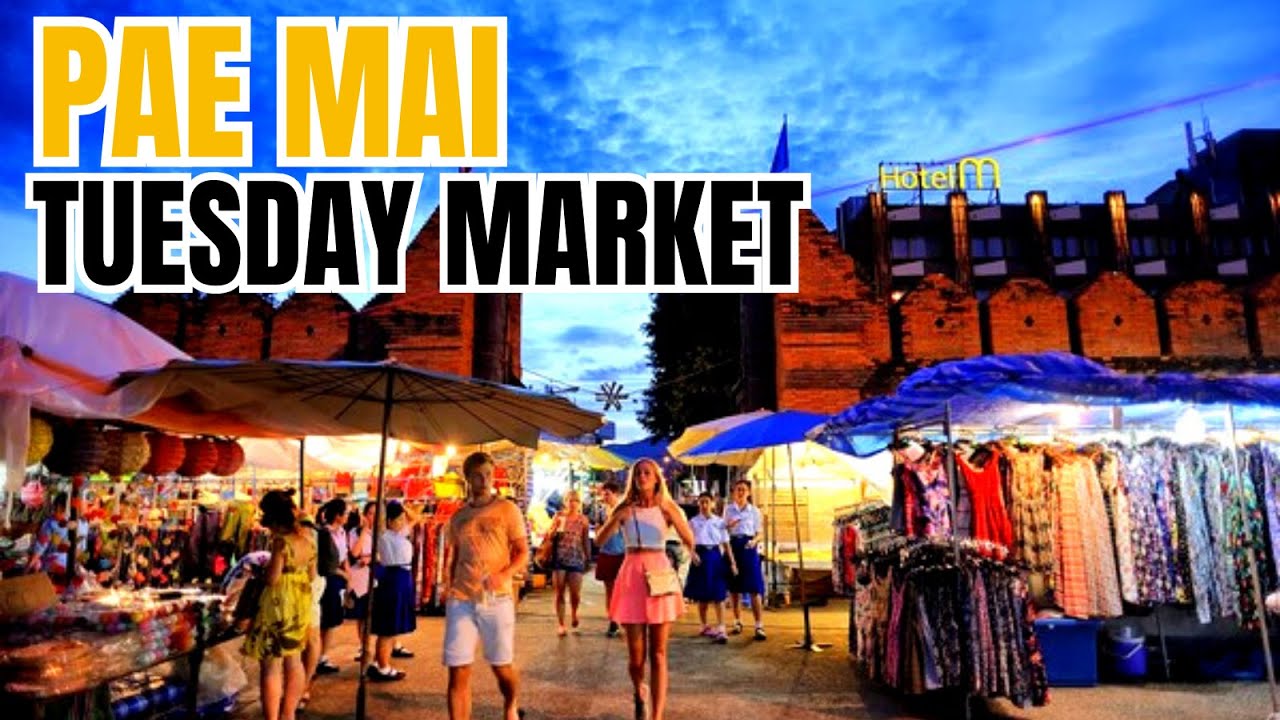 Pae Mai Tuesday Market - Best Night Market in Thailand? - YouTube