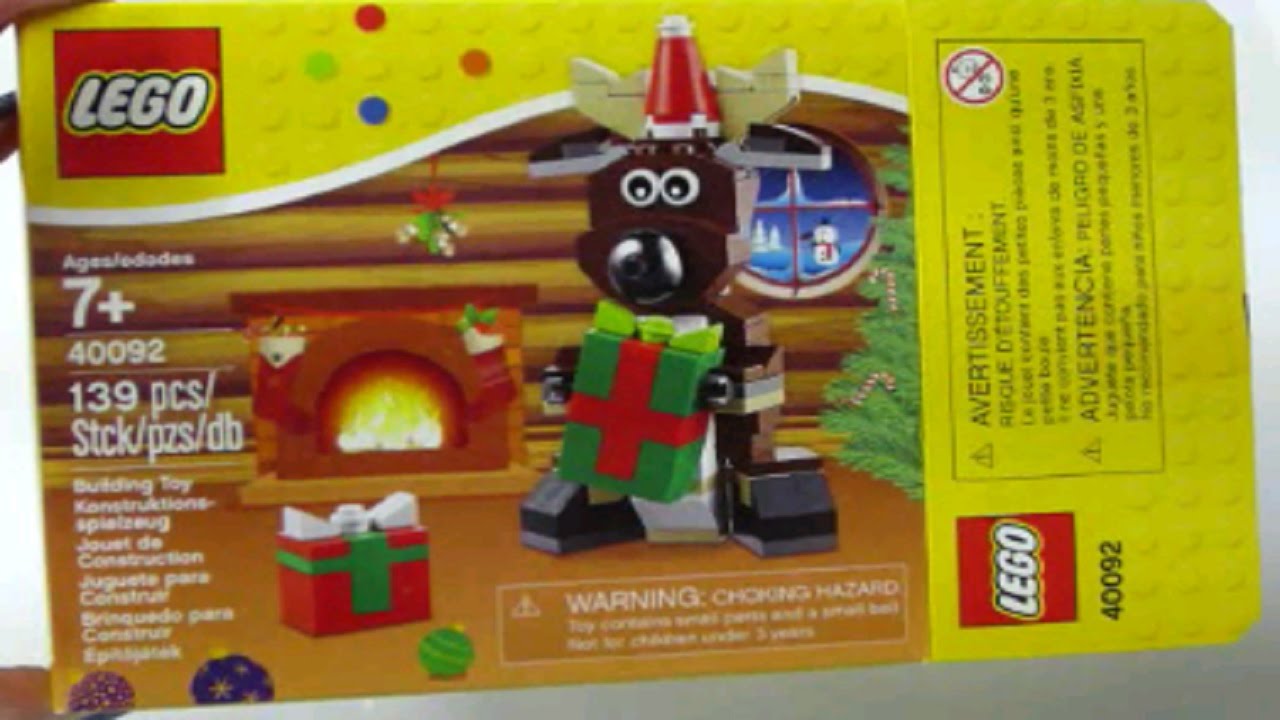 Lego Reindeer - Set 40092 - YouTube
