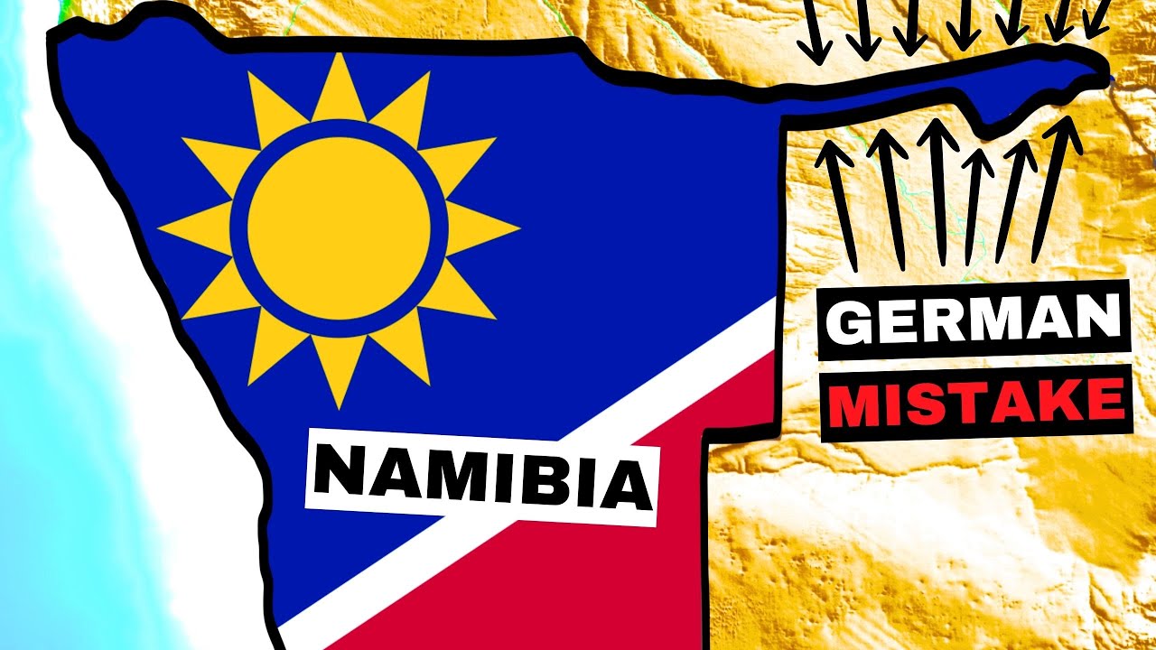 How A German Mistake Left Namibia With This Panhandle - YouTube