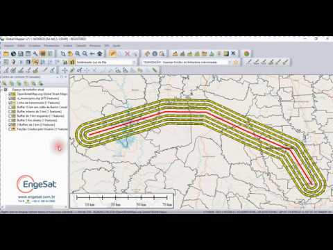 Revisão sobre a criação de buffer no Global Mapper - YouTube