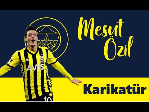 Mesut Özil Karikatür -Görsel sanatlar dersi etkinlikleri