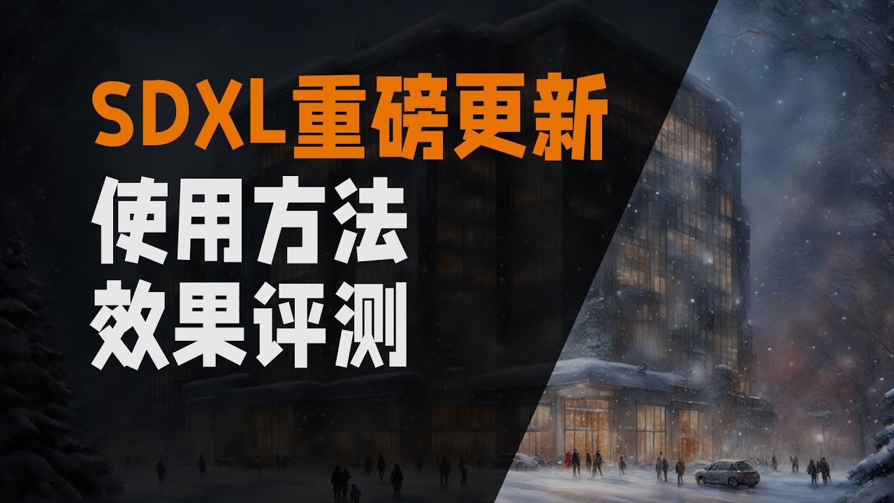 重磅更新！SDXL大模型发布，裸奔直出精美图片，6G显存可用 - YouTube