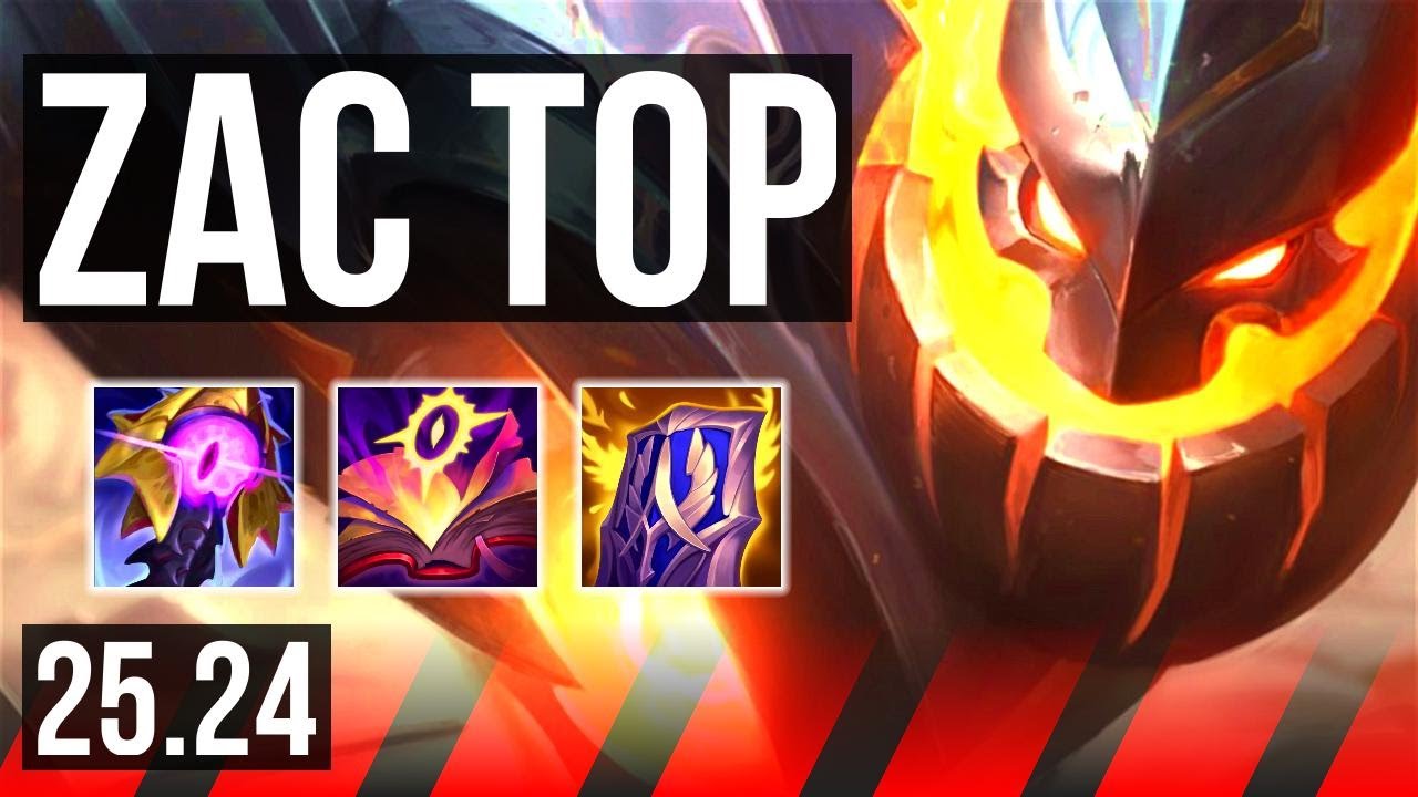 ZAC vs JAX (TOP) | Good KDA: 16/1/5, 36K damage | KR Diamond | 25.24 ...