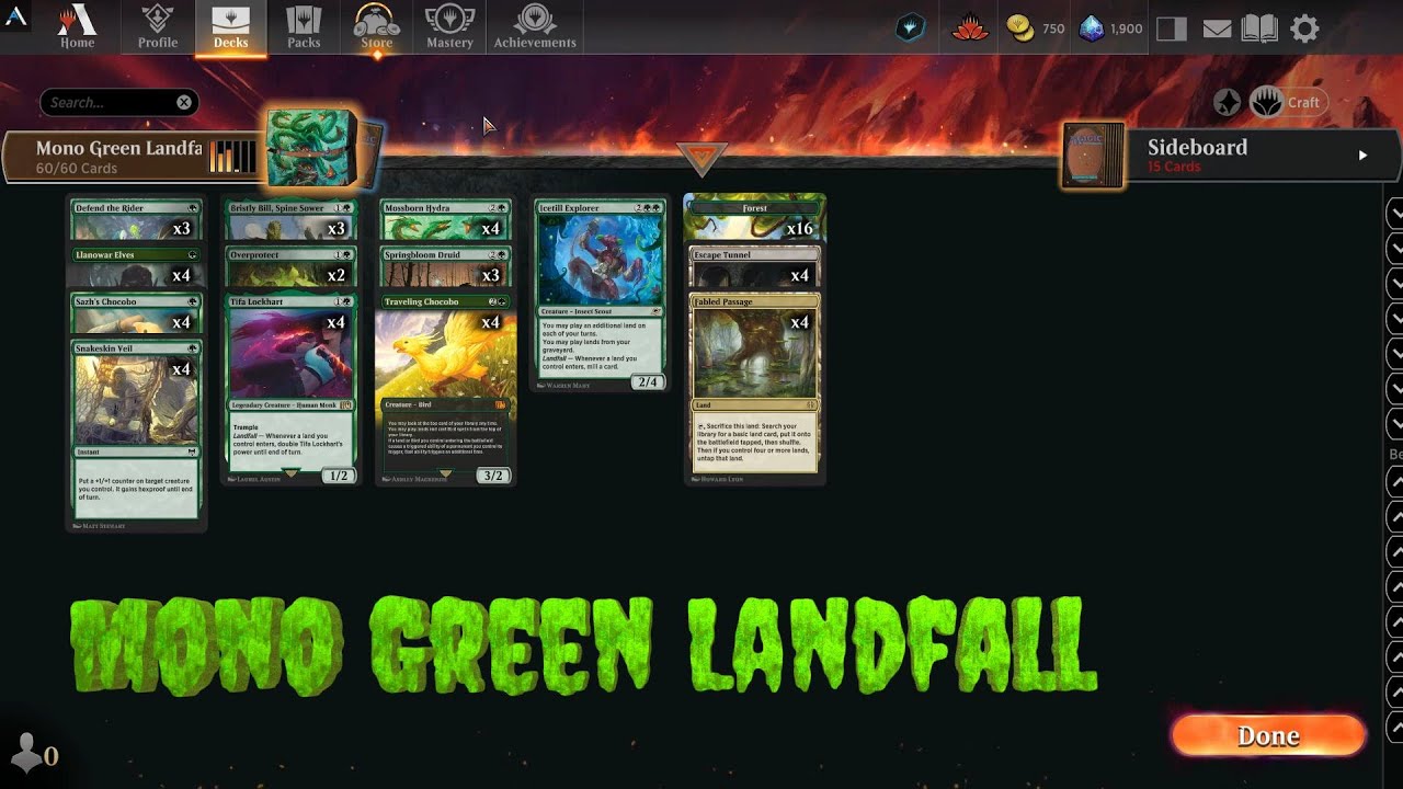 MTGA - Mono Green Landfall - Easiest and fastest way to hit Mythic ...