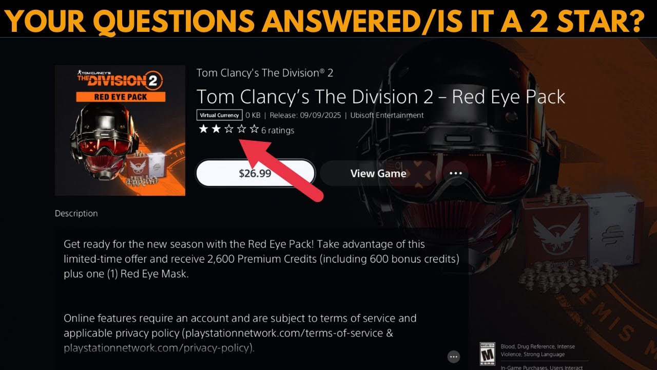 The Division 2 - RED EYE MASK BUNDLE (YOUR QUESTIONS ANSWERED) AND IS ...