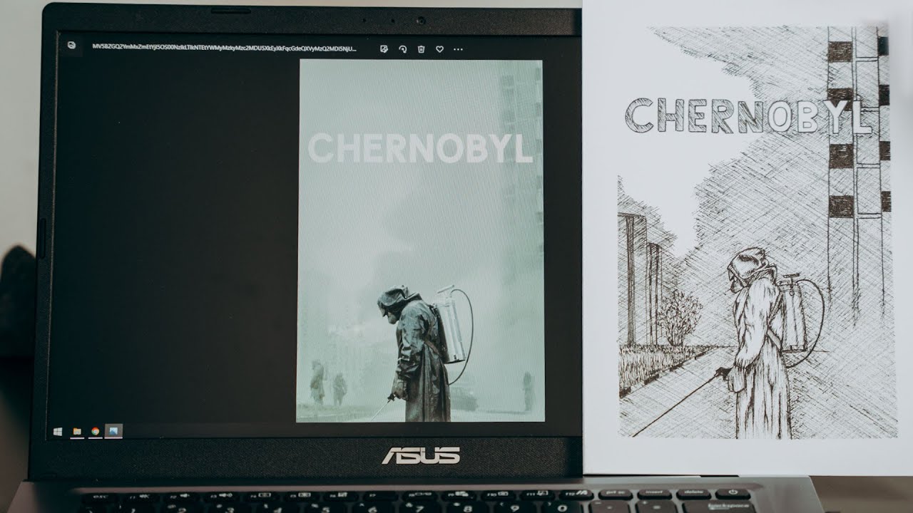 Drawing the most famous sequence of the Chernobyl series with 10,000 ...