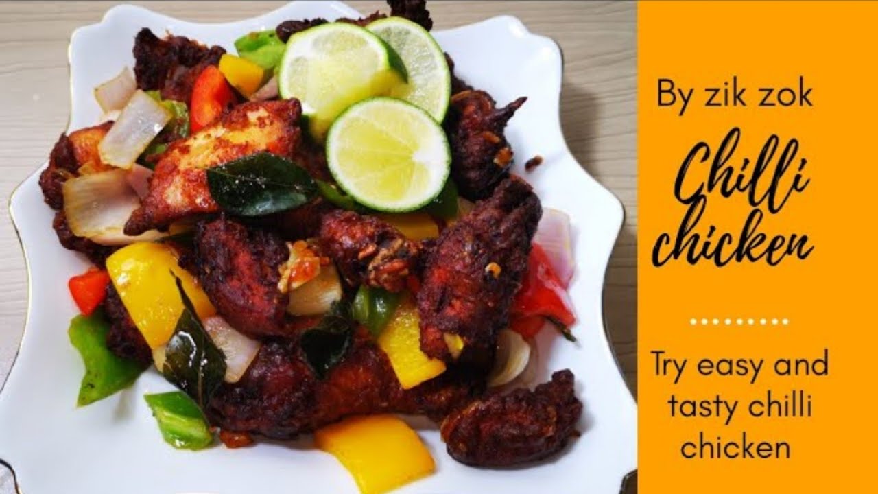 chill chicken |#chillichicken| easy chilli chicken - YouTube