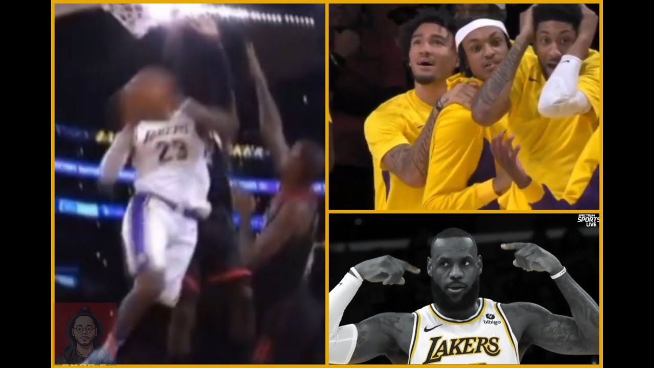 LeBron James 360 layup at age 38 is INSANE 😲 - YouTube
