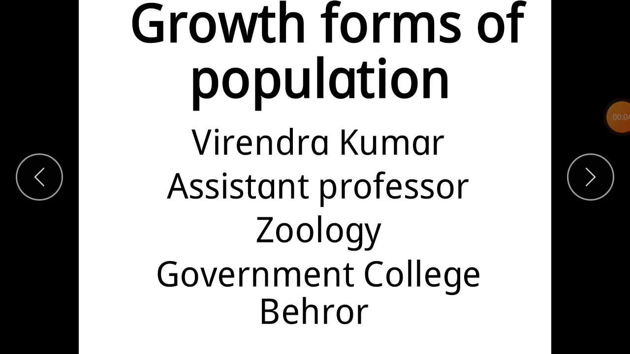 Growth forms of Population - YouTube
