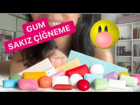 ASMR| BEST 12MINS OF GUM CHEWING (NO TALKING)  | SAKIZ ÇİĞNEME 12dk (KONUŞMA YOK)