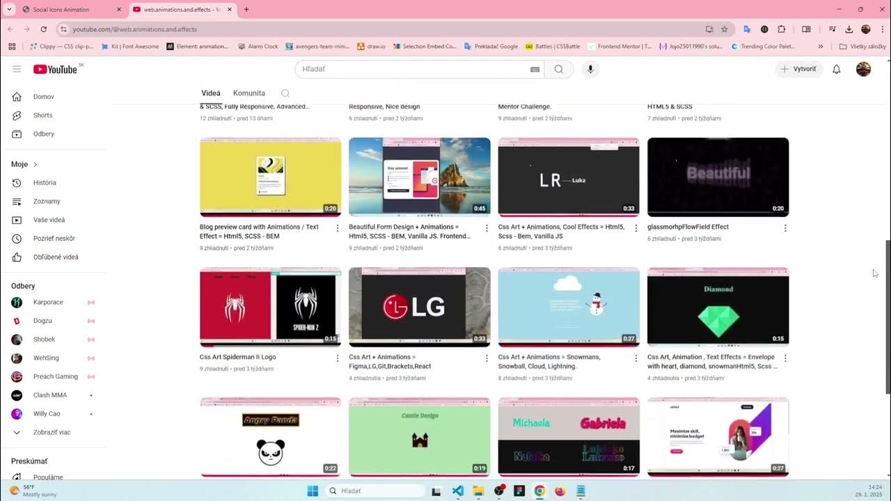 Social Media Links = Html5,Scss - Bem. - YouTube
