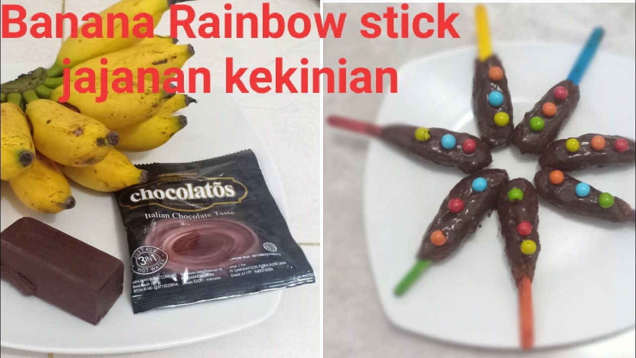 Banana Rainbow stick 🌈Modal dikit untung berlipat,ide jualan anak SD ...
