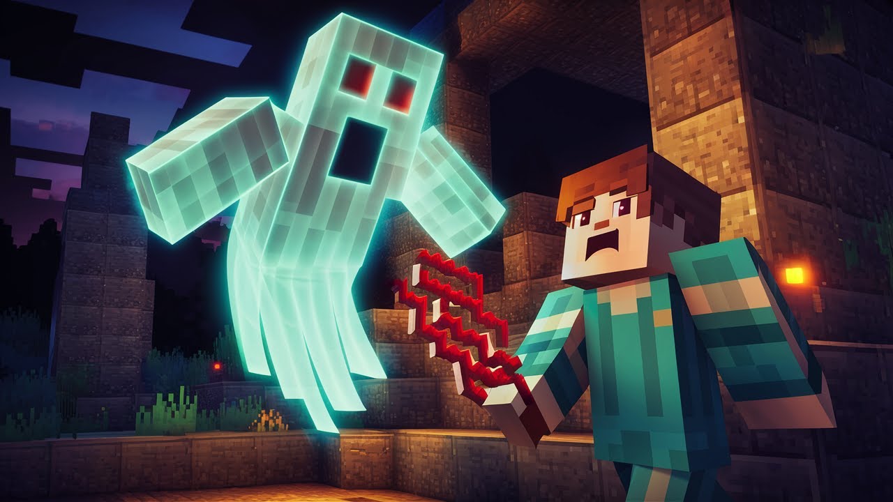 Minecraft but with Ghosts #shorts #live - YouTube