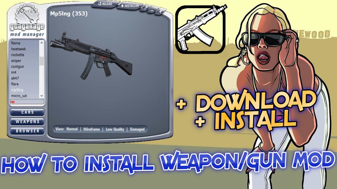 How to Install Weapon Mods In GTA San Andreas | (Easy 2020/21) | Mod ...
