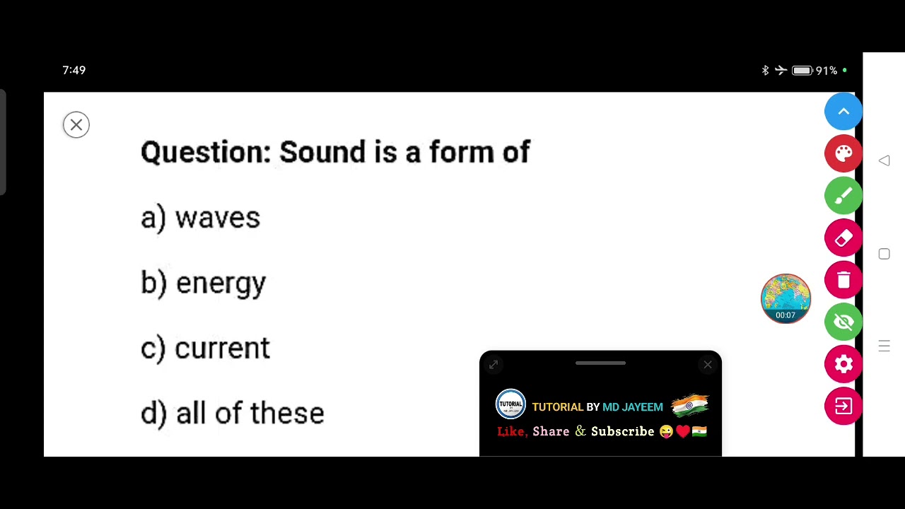 Sound is a form of :-- (a) waves (b) energy (c) current - YouTube