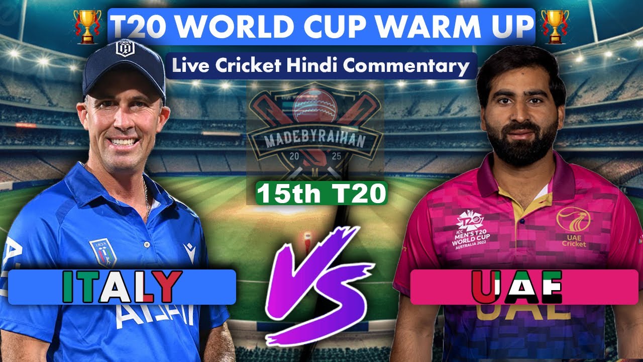 T20 WC Warm up | Italy Vs United Arab Emirates | UAE VS ITA with Hindi ...