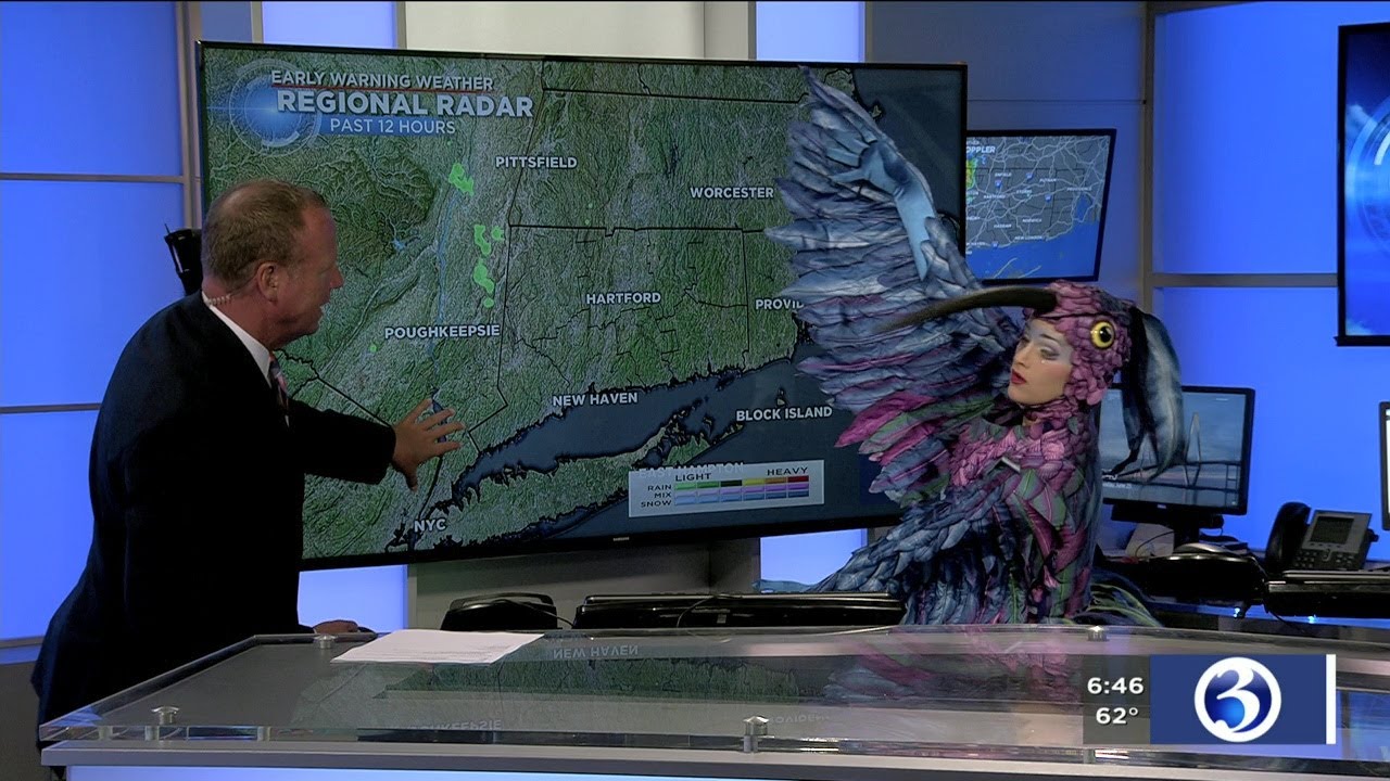 Cirque du Soleil helps Scot Haney with the forecast - YouTube