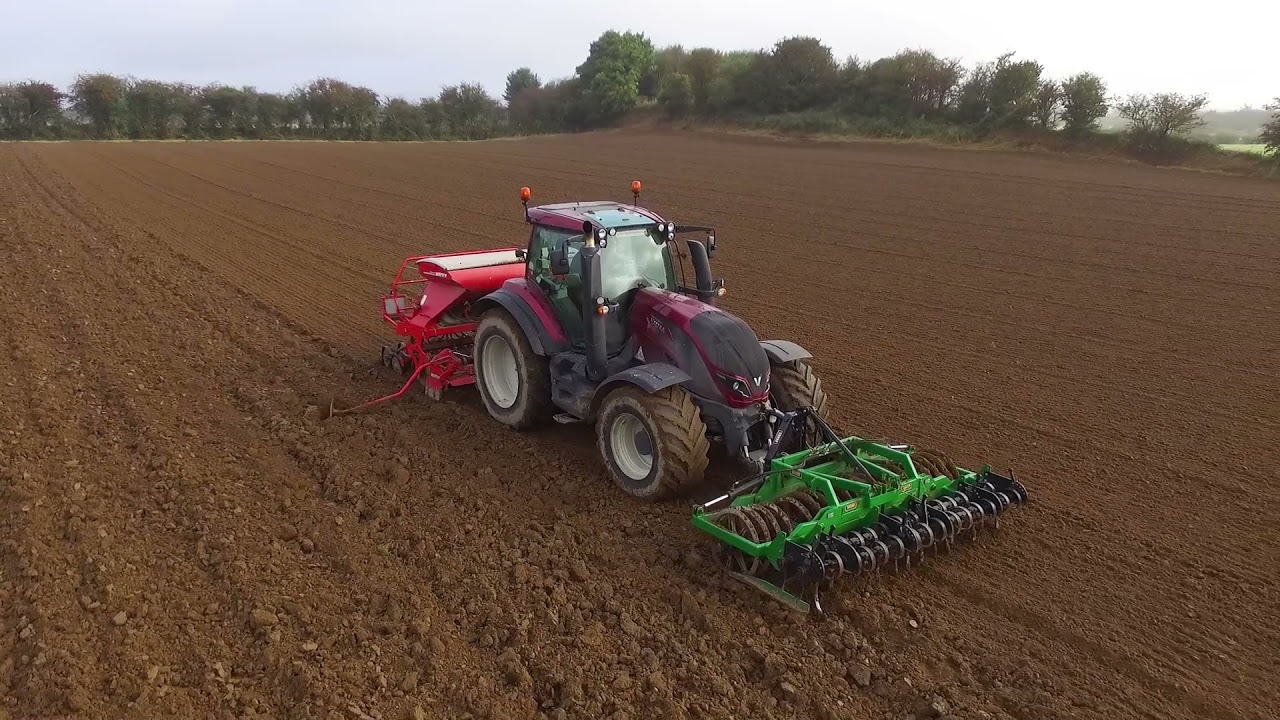 Sowing Winter Barley 2021 - YouTube