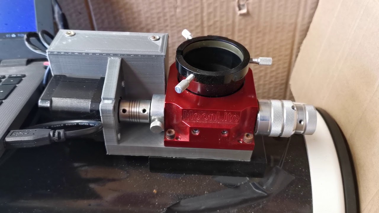 Moonlite diy auto focuser - YouTube