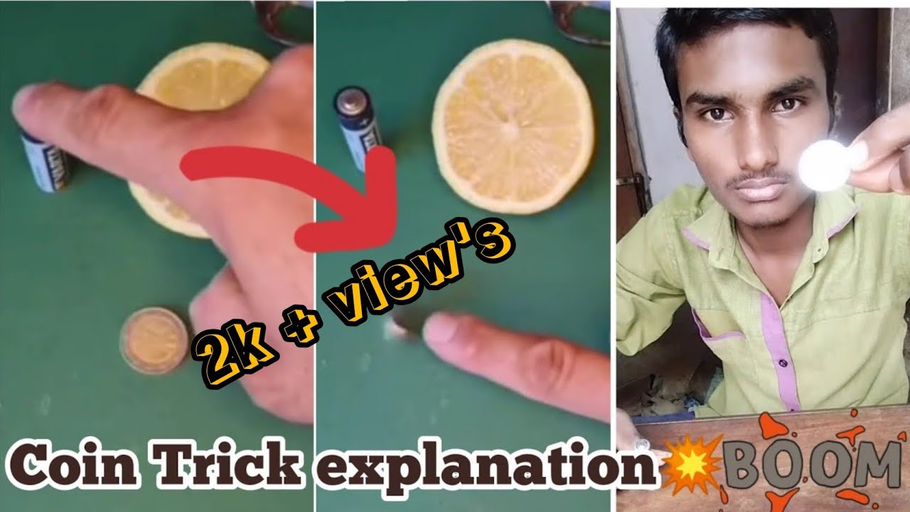 Lemon, Battery, Coin 😂Experiment | Trick explanation video Full video ...