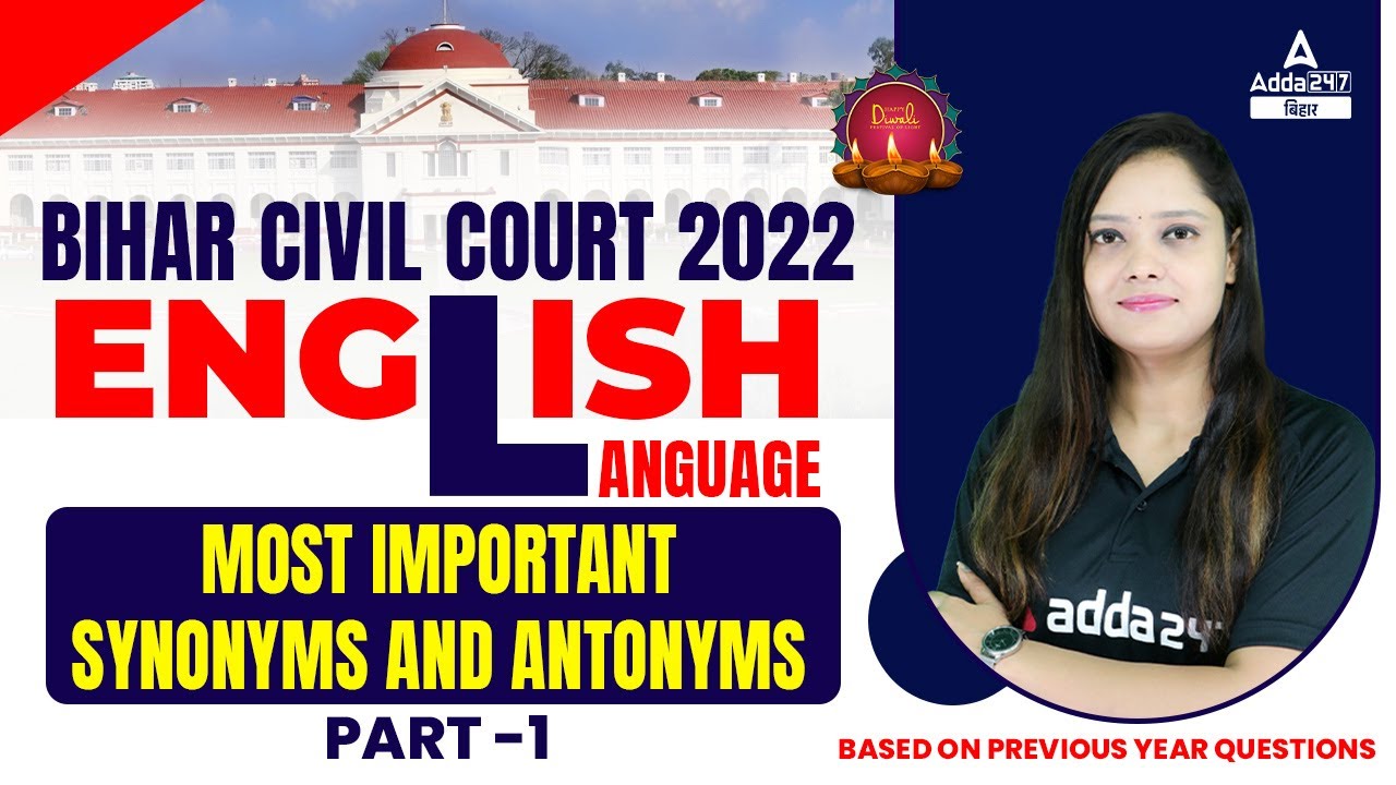 important Synonyms and Antonyms | Bihar Civil Court English Classes ...